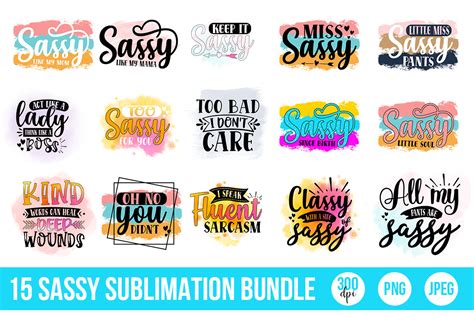 Sassy Sublimation Bundle Graphic By Buysvgbundles · Creative Fabrica