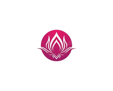 Lotus Symbol Illustration Spa Lotus Natural Vector Template Download On