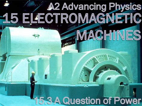 Electromagnetic Machines Motors Generators And Transformers Teaching Resources