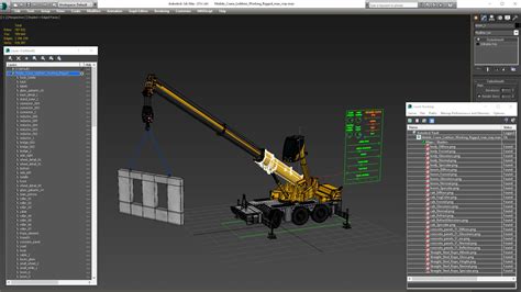 Mobile Crane Liebherr Working Rigged 3d Model 199 Max Free3d