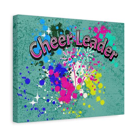 Cheerleader Cheer Wall Art Matte Canvas Girls Room Etsy