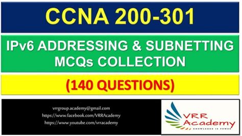 Ccna 200 301 Ipv6 Addressing And Subnetting Mcqs Collection Pptx