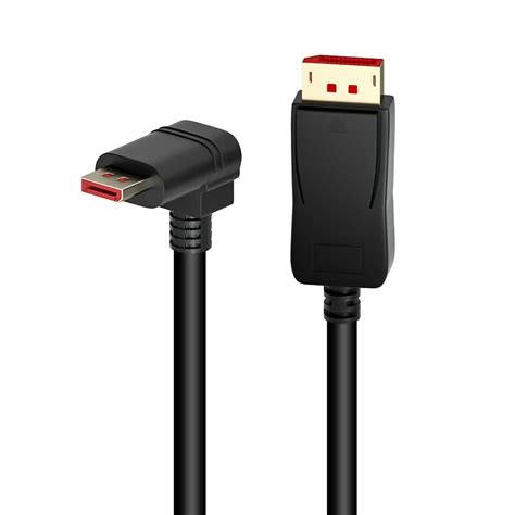 Buy Right Angle Displayport 14 Cable Downward Angled Displayport Cable