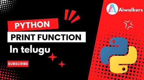 Print Function In Python Youtube
