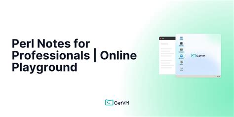 Perl Notes For Professionals Online Playground