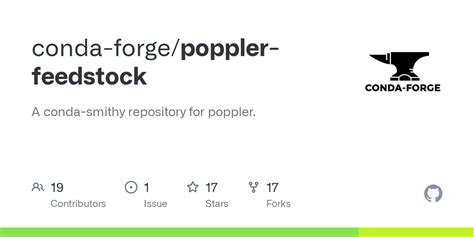 GitHub Conda Forge Poppler Feedstock A Conda Smithy Repository For