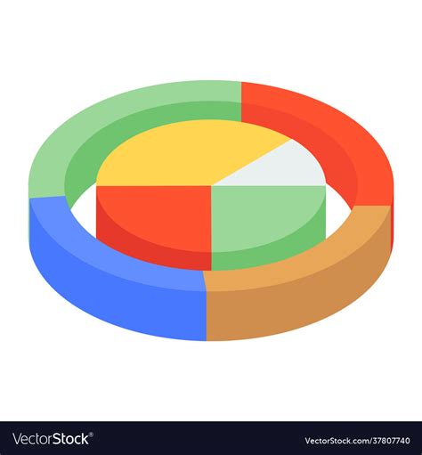 Circle Graph Royalty Free Vector Image Vectorstock
