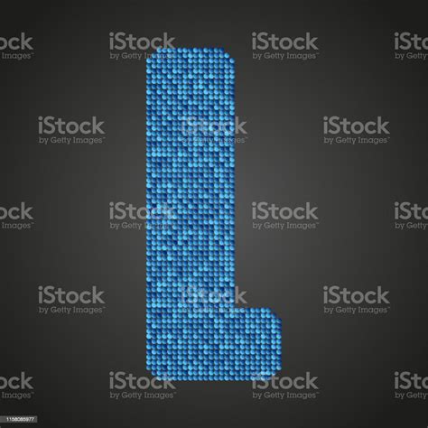 벡터 블루 반짝이 스팽글 문자 L 개념에 대한 스톡 벡터 아트 및 기타 이미지 개념 교육 금속 Istock