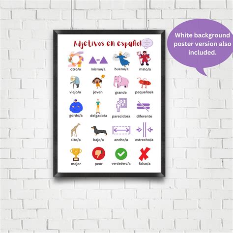 100 Spanish Adjectives Flashcards Spanish Vocabulary Learn Spanish