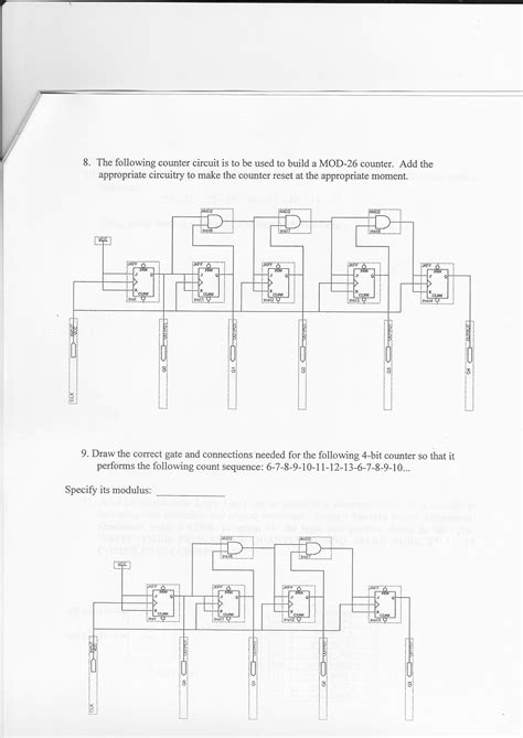 Solved The Following Counter Circuit Is To Be Used To Build Chegg