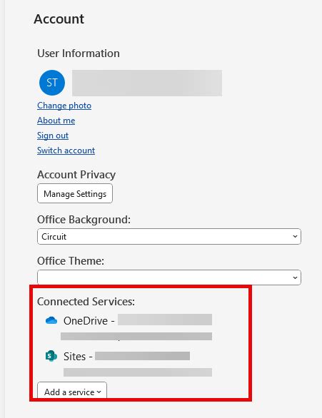 Display Connected Services In Open Save In Office 365 Desktop Apps Software And Applications
