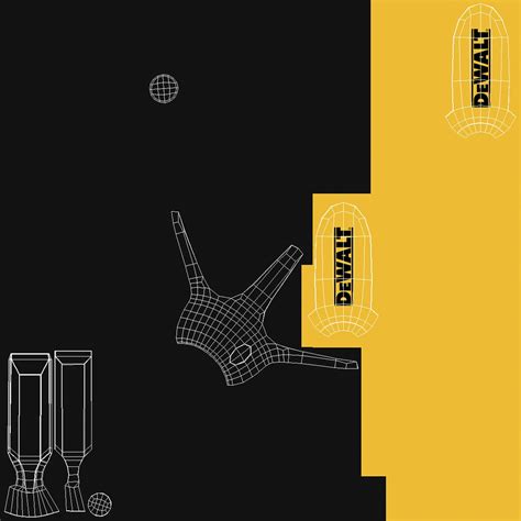 3d Wood Chisel Dewalt Turbosquid 2089002