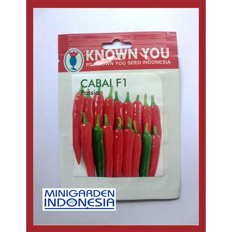 Jual Cabai Passion Pack Kecil 30 Biji Benih Cabe Cabai Besar F1 Unggul