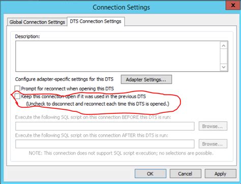 In Scribe Console Ensure The Dts Parameters Are Correctly Set Verify