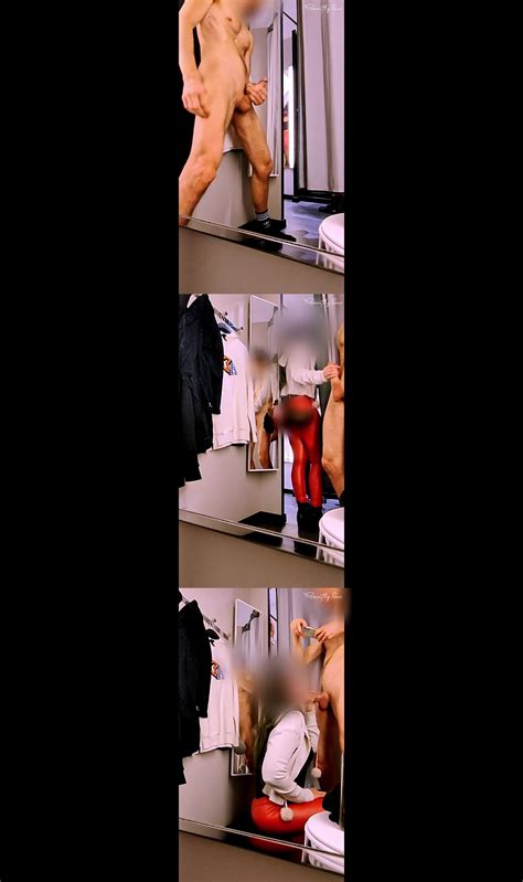 Gentlyperv Dressing Room Double Handjob With Blowjob Cumshot