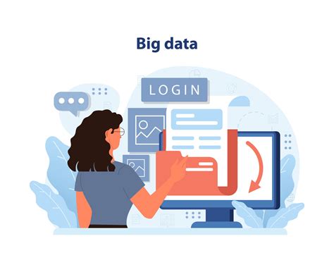 big data analysis an analyst navigates through vast datasets 42894937
