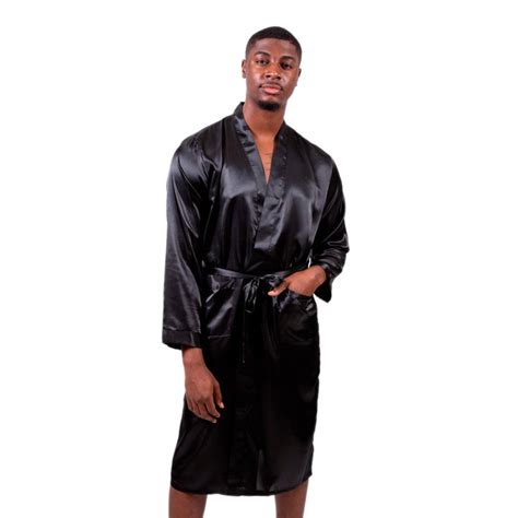 Personalized Mens Satin Robe Groomsmens Robe Groomsmens T Bridesmaids World