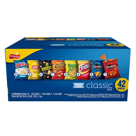 Frito Lay Variet Pack Snack Chips Classic Mega Size 42 Count