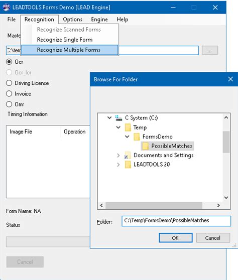 Create And Edit Master Forms With The Editor Demo C Net 6 Leadtools Sdk Tutorials Help
