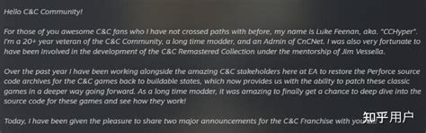 为什么红色警戒系列（命令与征服系列）时隔多年后再次更新？开放了steam创意工坊与源代码 知乎