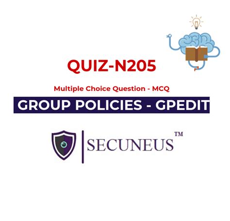 Desktop Security Group Policies Quiz N Cyber Security