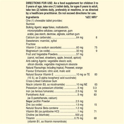 Solgar Kangavites Multivitamin Tropical Punch 120 Chewable TABLETS