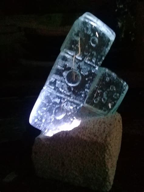 Tetris Luminous Little Objects Thermofused Glass With Inclusion Of