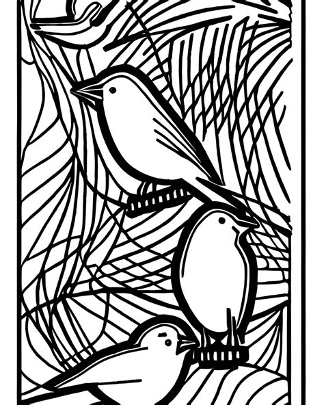 Bird Black And White Coloring