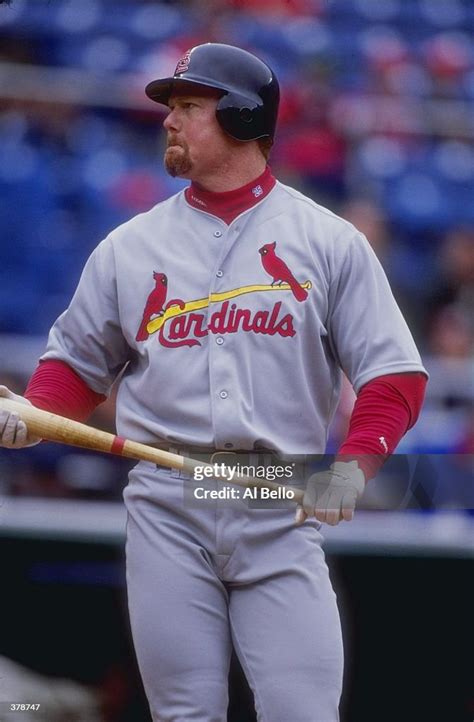 Mark Mcgwire Of The St Louis Cardinals In Action During A Game News