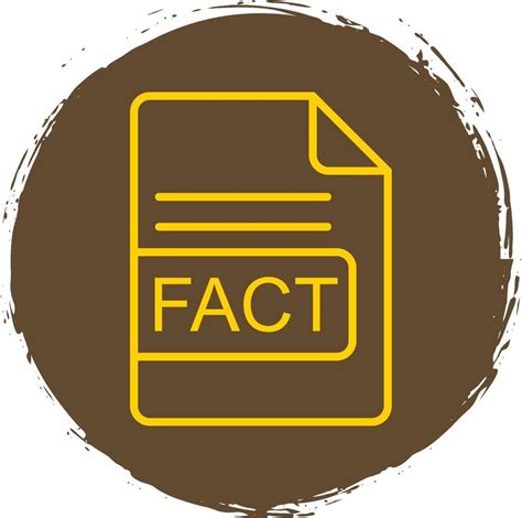 FACT File Format Line Circle Sticker Icon Vector Art At Vecteezy