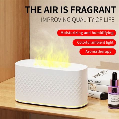 2025 New Ultrasonic Usb Home Desktop Flame Diffuser Fire Flame