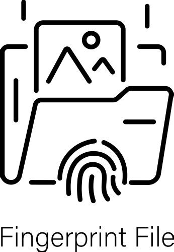 Fingerprint File Royalty Free Vector Image Vectorstock Fingerprint File Royalty Free Vector Image Vectorstock