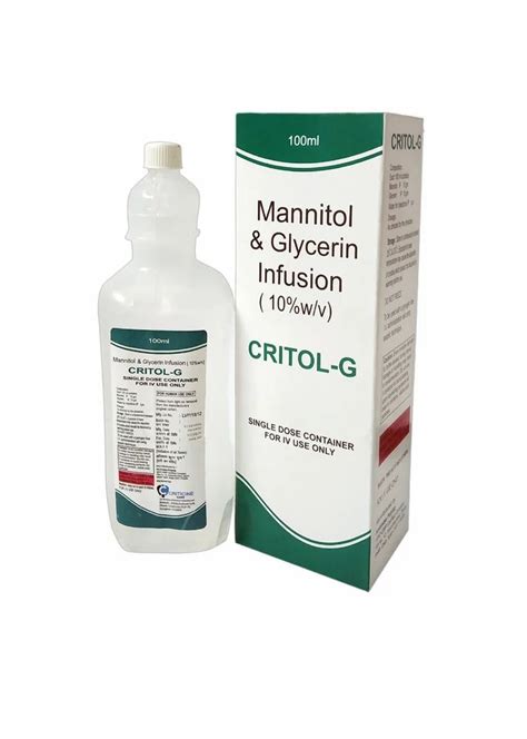 Mannitol With Glycerin Infusion At Rs 265piece Mannitol Injections