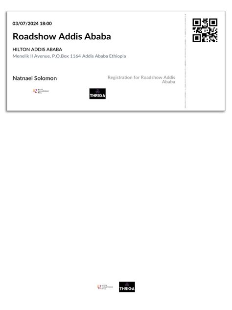 Full Page Ticket Roadshow Addis Ababa Natnael Solomon Pdf