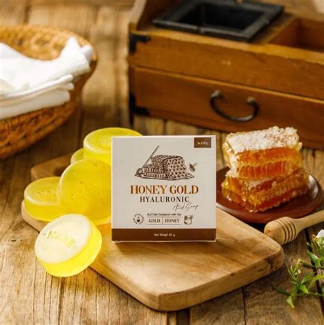 พร้อมส่ง สบู่น้ำผึ้งทองคำ ของแท้💯 Honey Gold Hyaluronic น้ำผึ้งทองคำ