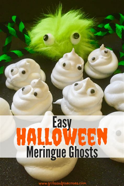 Easy Halloween Meringue Ghosts Recipe