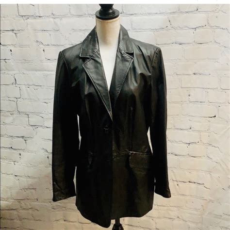 Pamela Mccoy Jackets And Coats Pamela Mccoy Black Leather