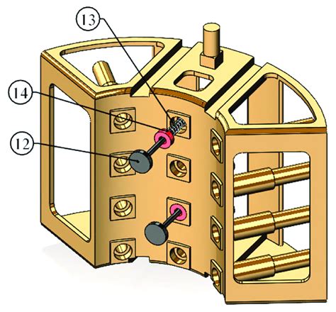 Shutter Cad Model With Balloon Numbering As Part Numbers From Table 1