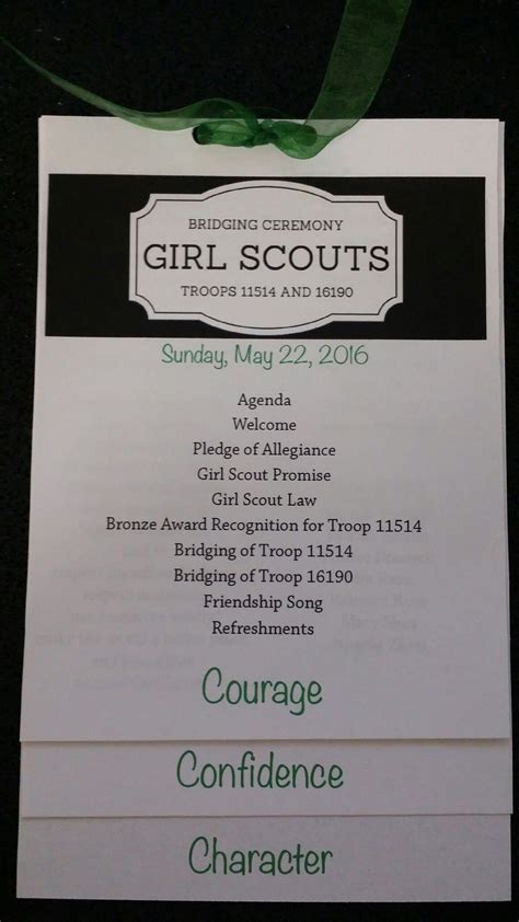 Sample Girl Scout Program At Jack Nusbaum Blog