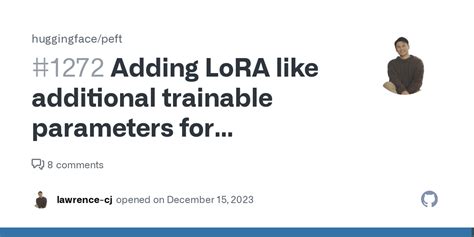Adding LoRA Like Additional Trainable Parameters For Nn Parameter Or