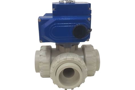 Трехходовой полипропиленовый шаровый кран TECHNO 3040PP-NP50DF230V DN40 ...