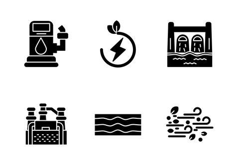 Sustainable Energy Vector Icon Set 17358365 Vector Art At Vecteezy