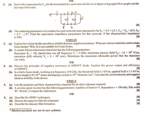 RTU Question Papers 6 Semester EC Microwave Engineering II