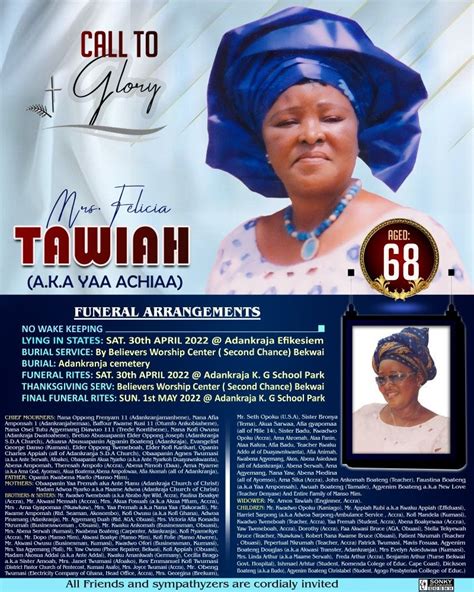 Modern Ghana Funeral Posters Designed By Cross Graphics 0540493712