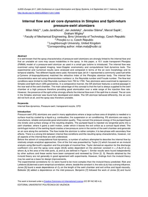 Atomizer Pdf Fluid Dynamics Viscosity