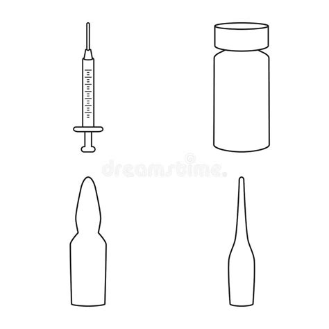 Isolated Object Of Immunization And Pharmacy Logo Set Of Immunization