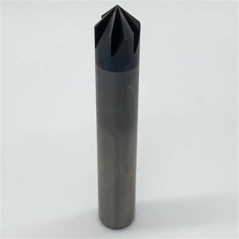 Solid Carbide Chamfer Mill 375 Dia X 90 Degree 6 Flute Maritool