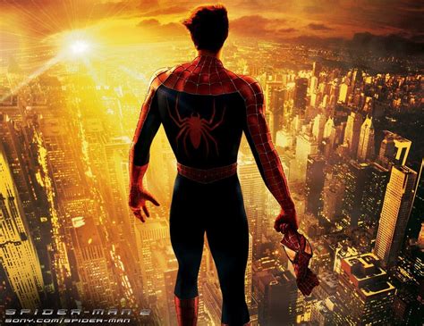 Download Spider Man 2 Sunset Scene Wallpaper