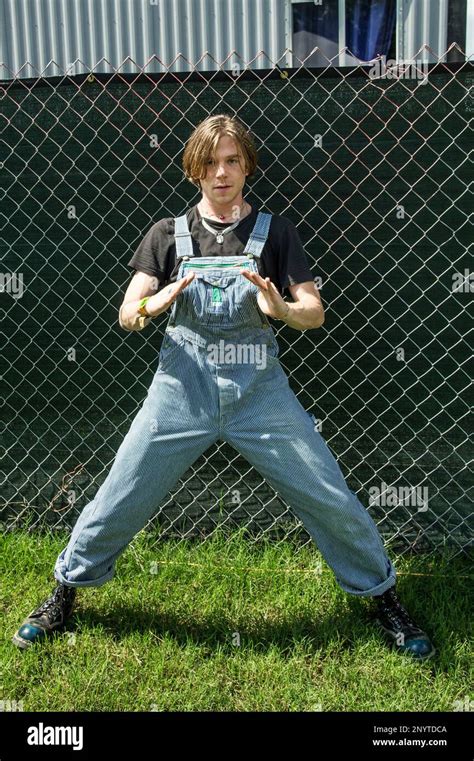 Daniel Tichenor Of Cage The Elephant Poses At The 2015 Bonnaroo Music