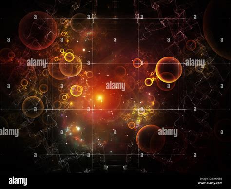 Elegance Of Particle Grid Stock Photo Alamy